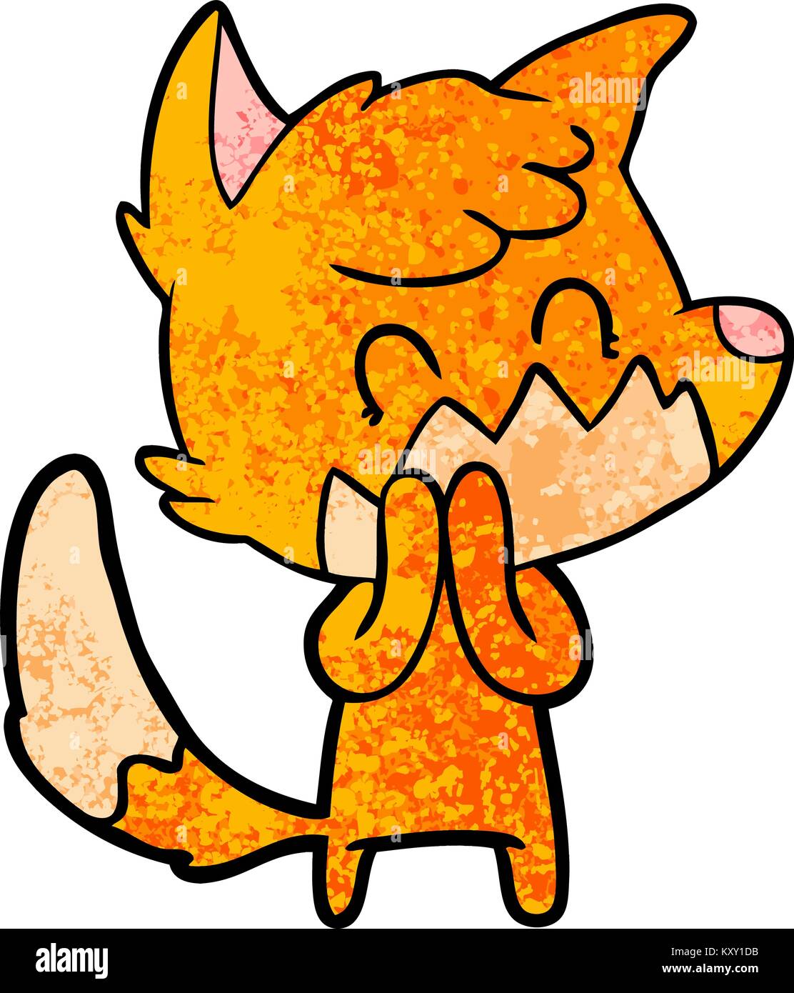 cartoon friendly fox Stock Vector Image & Art - Alamy