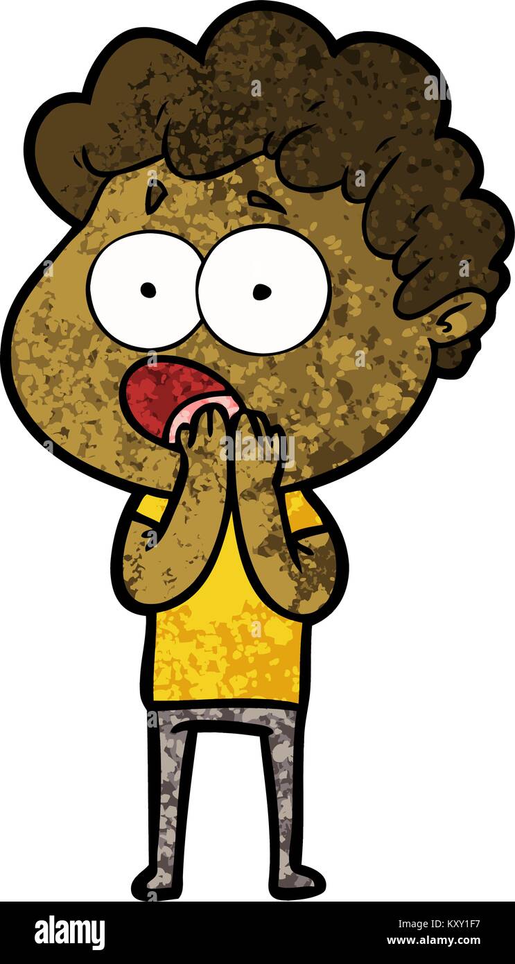 cartoon man gasping in surprise Stock Vector Image & Art - Alamy