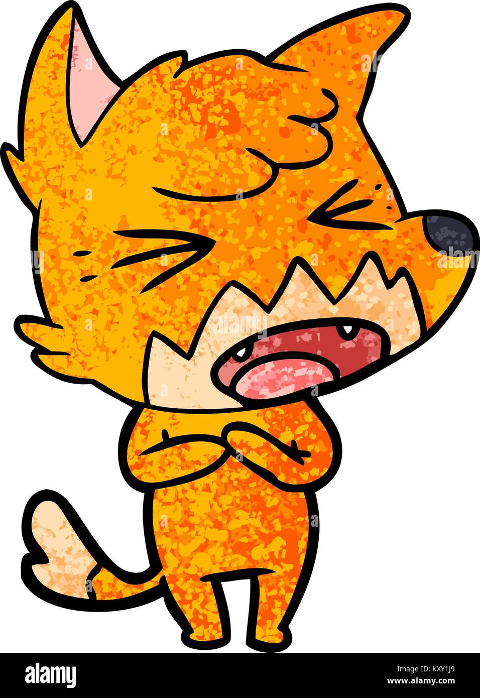 angry cartoon fox Stock Vector Image & Art - Alamy