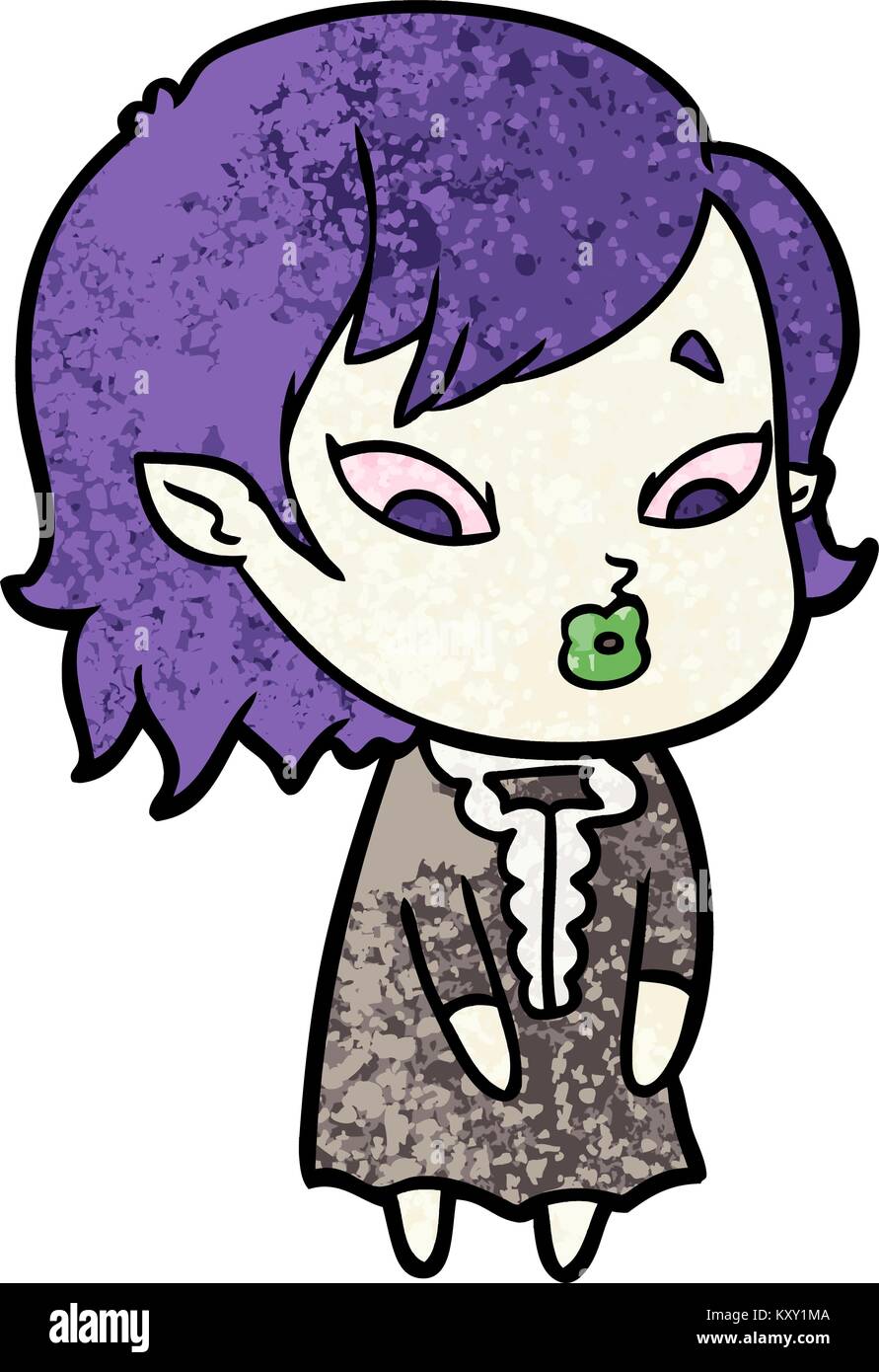 cute cartoon vampire girl Stock Vector Image & Art - Alamy
