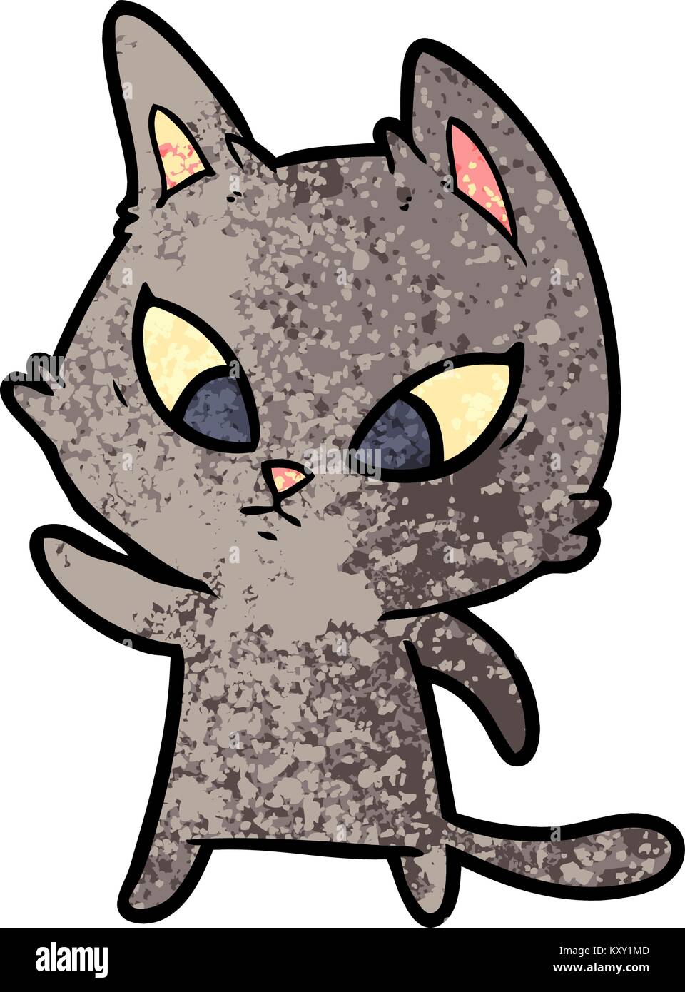 confused cartoon cat Stock Vector Image & Art - Alamy