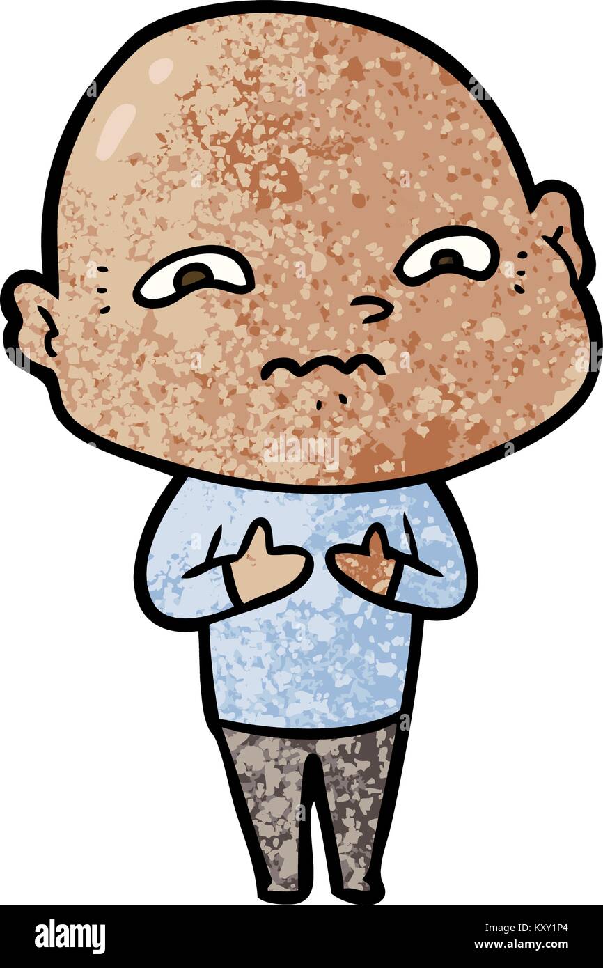 cartoon nervous man Stock Vector Image & Art - Alamy