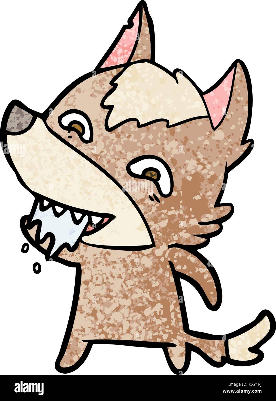 cartoon hungry wolf Stock Vector Image & Art - Alamy