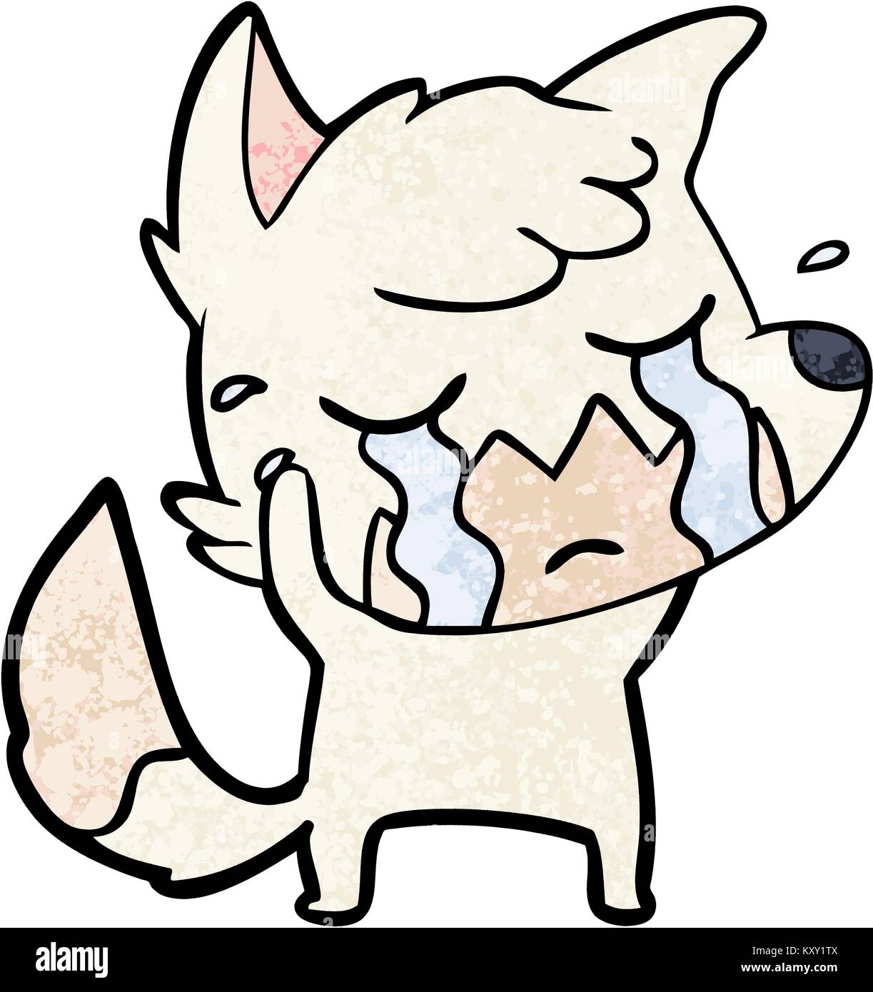 crying fox cartoon Stock Vector Image & Art - Alamy