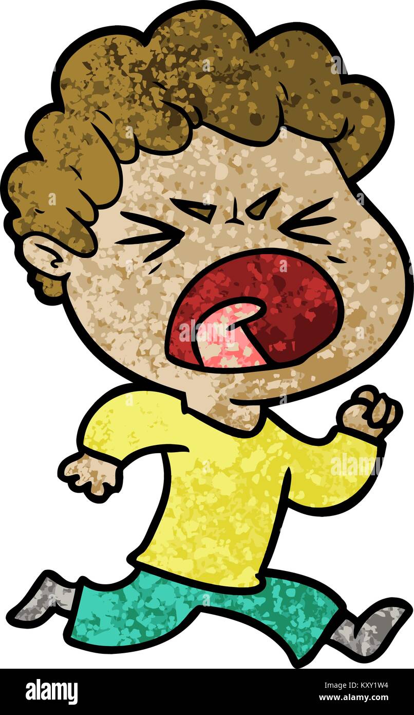 cartoon furious man Stock Vector Image & Art - Alamy