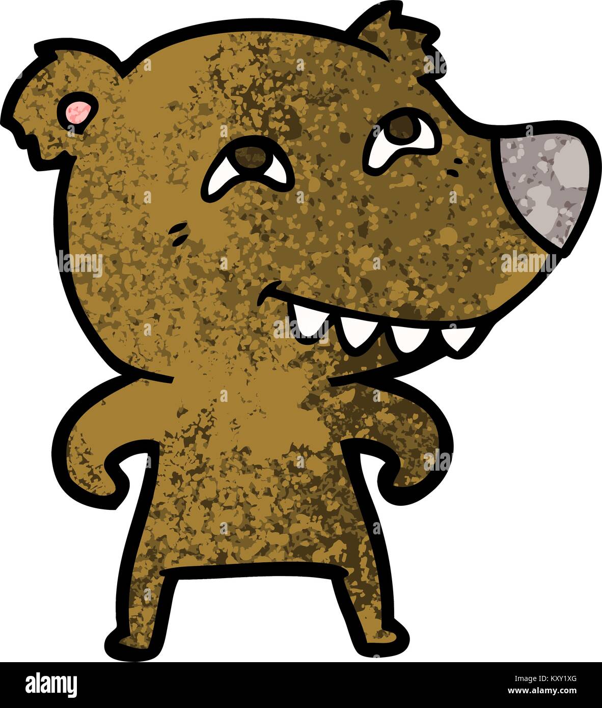 cartoon bear showing teeth Stock Vector Image & Art - Alamy