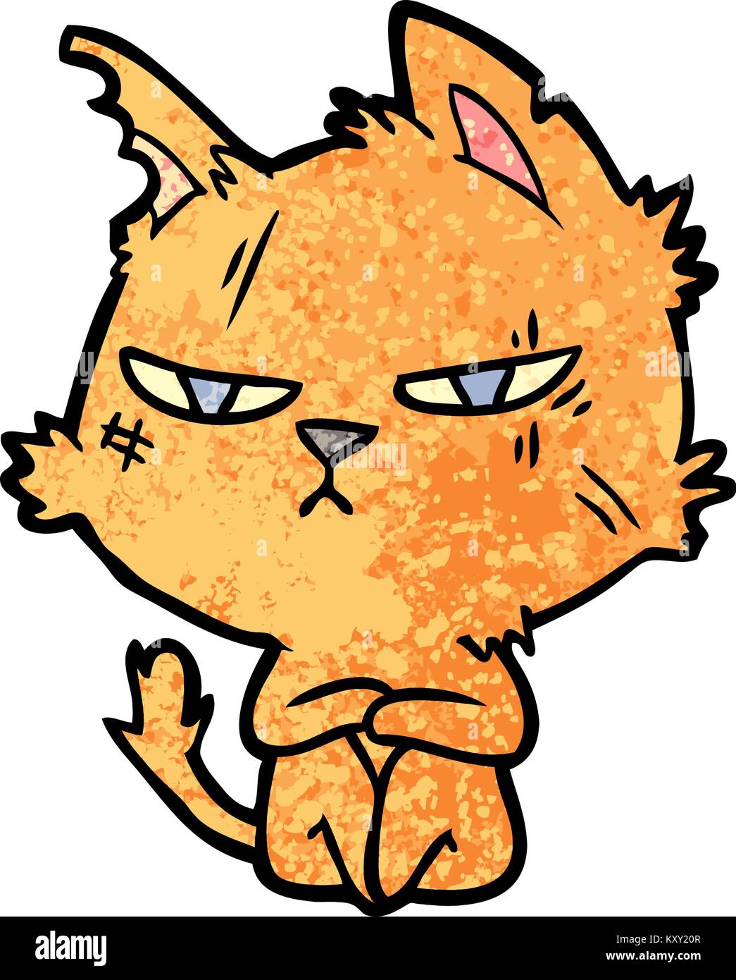 tough cartoon cat Stock Vector Image & Art - Alamy