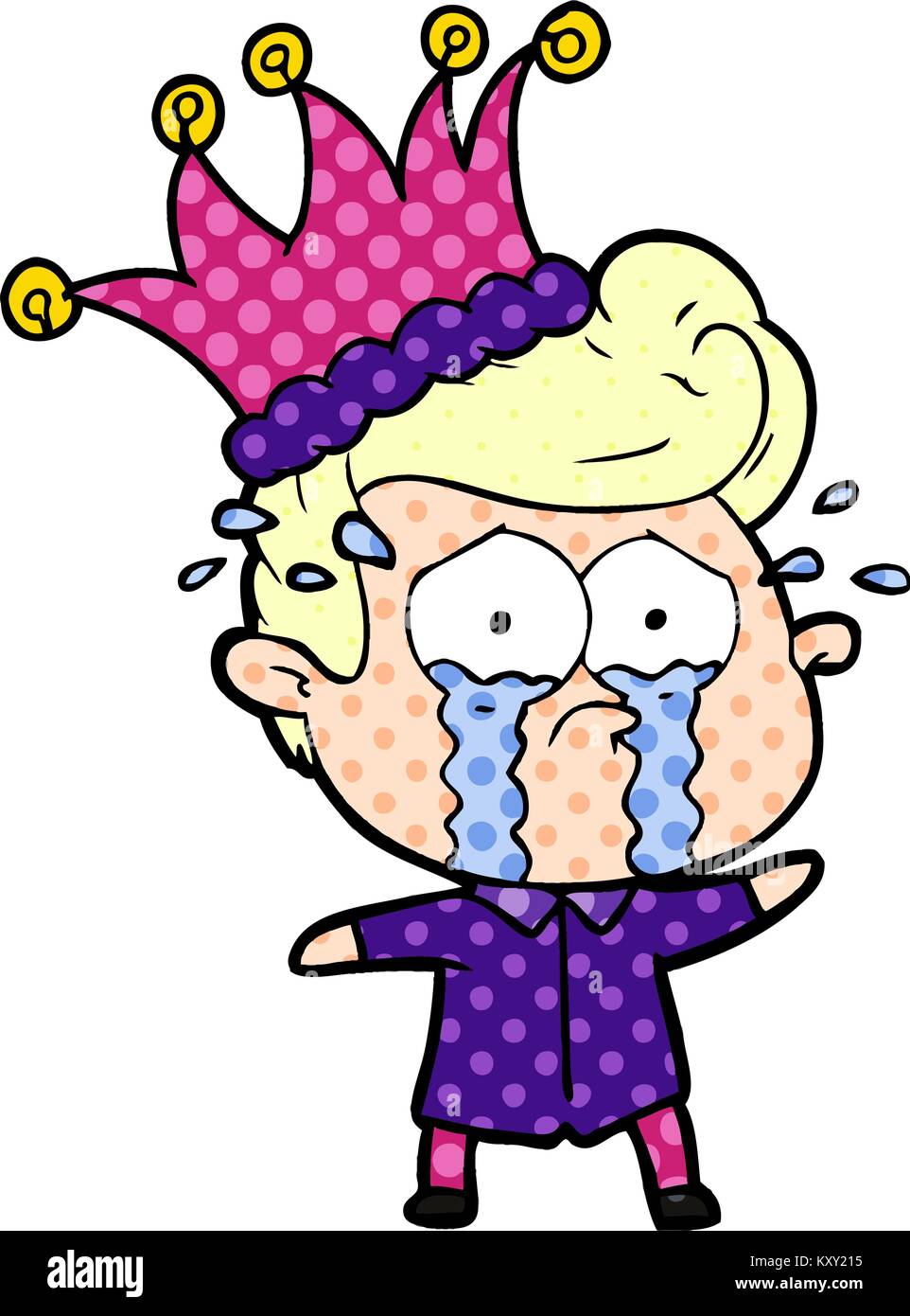 Sad boy in hat Stock Vector Images - Alamy