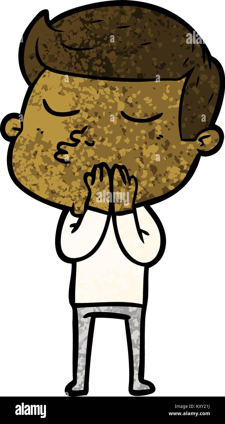 cartoon model guy pouting Stock Vector Image & Art - Alamy