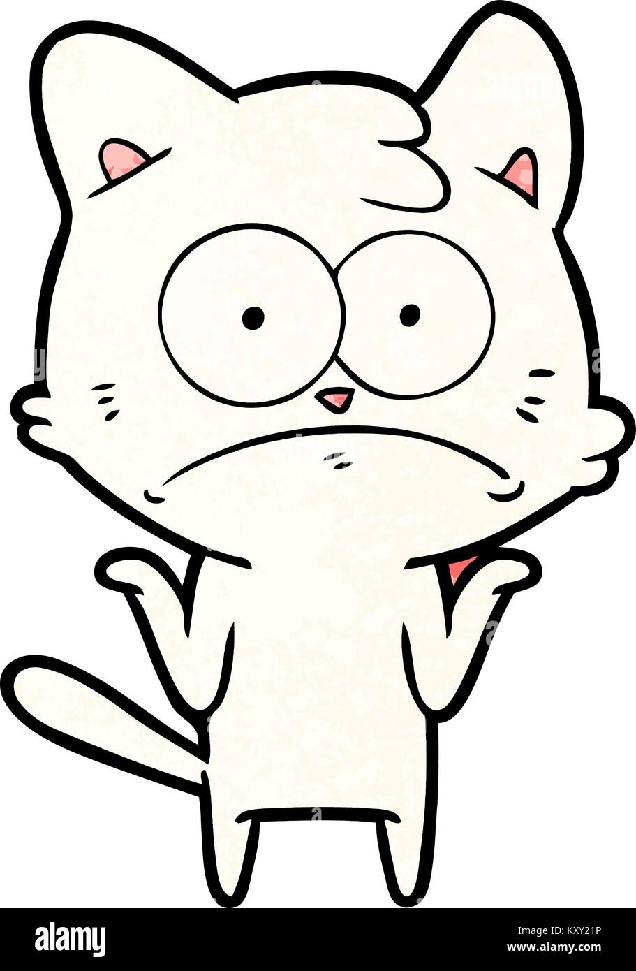 cartoon nervous cat Stock Vector Image & Art - Alamy