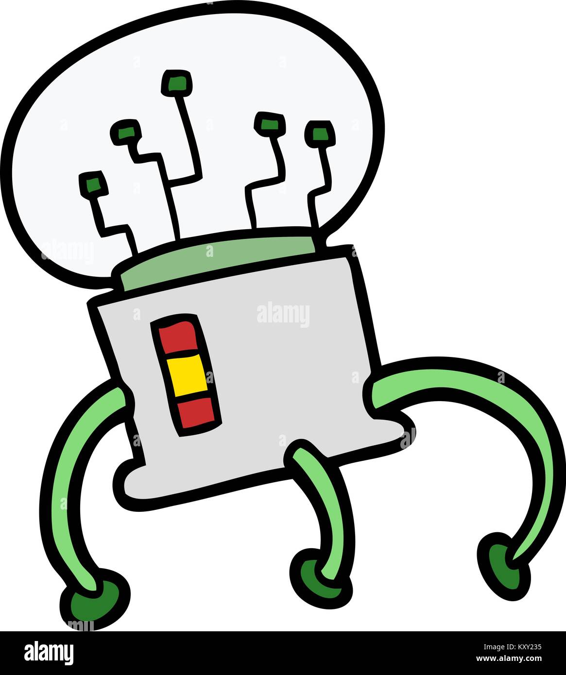 cartoon brain machine Stock Vector Image & Art - Alamy