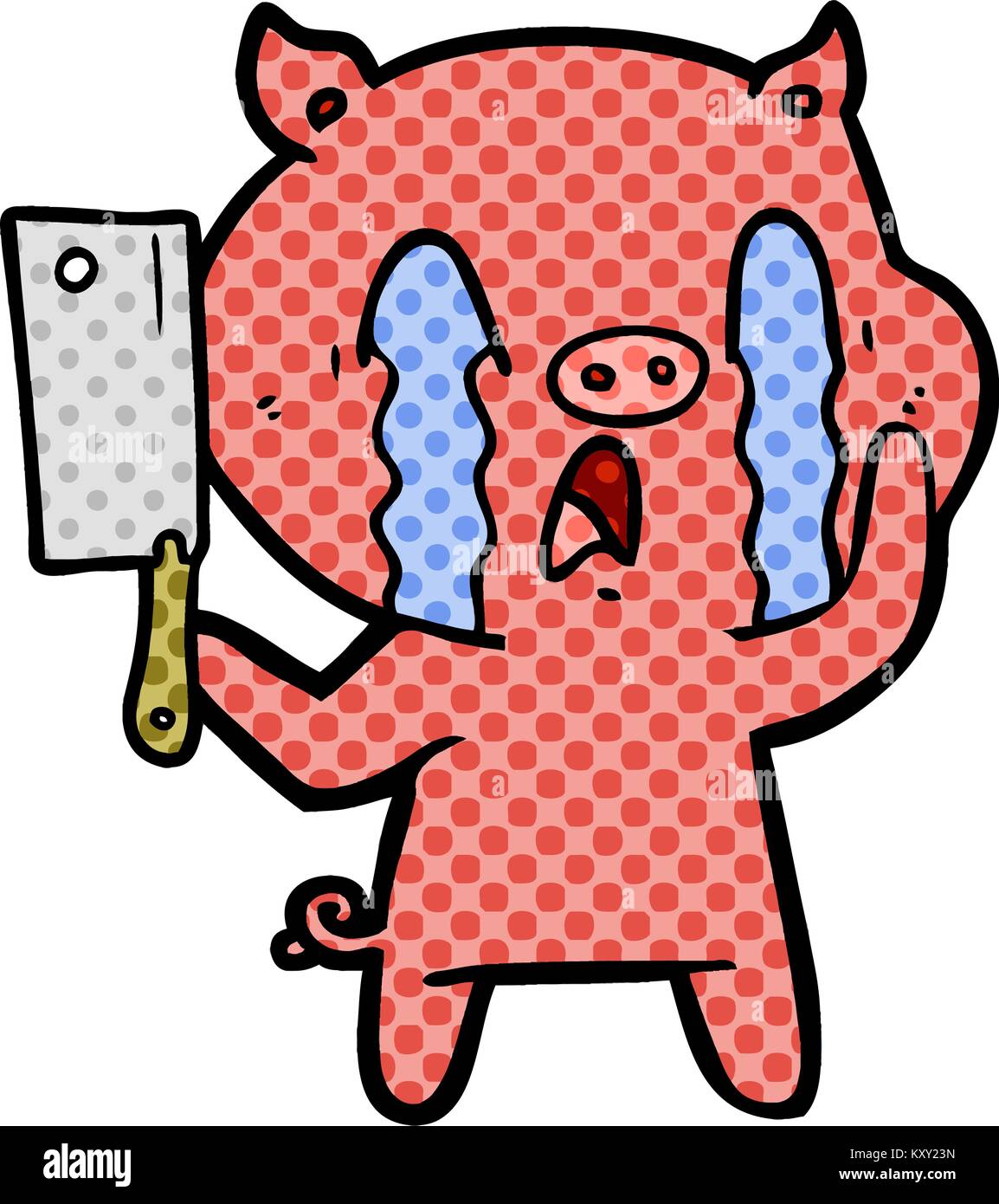 crying pig cartoon Stock Vector Image & Art - Alamy