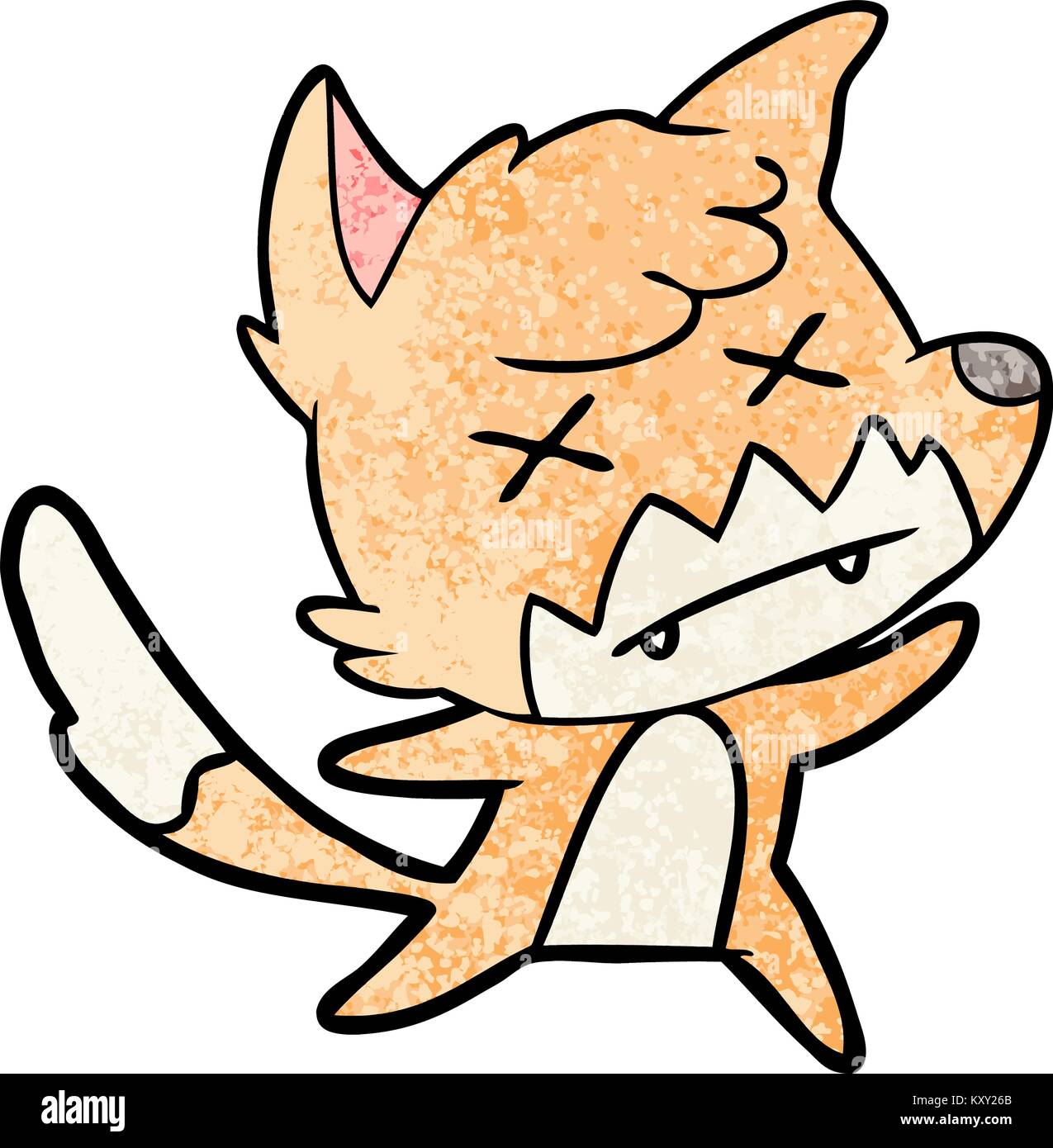 cartoon dead fox Stock Vector Image & Art - Alamy