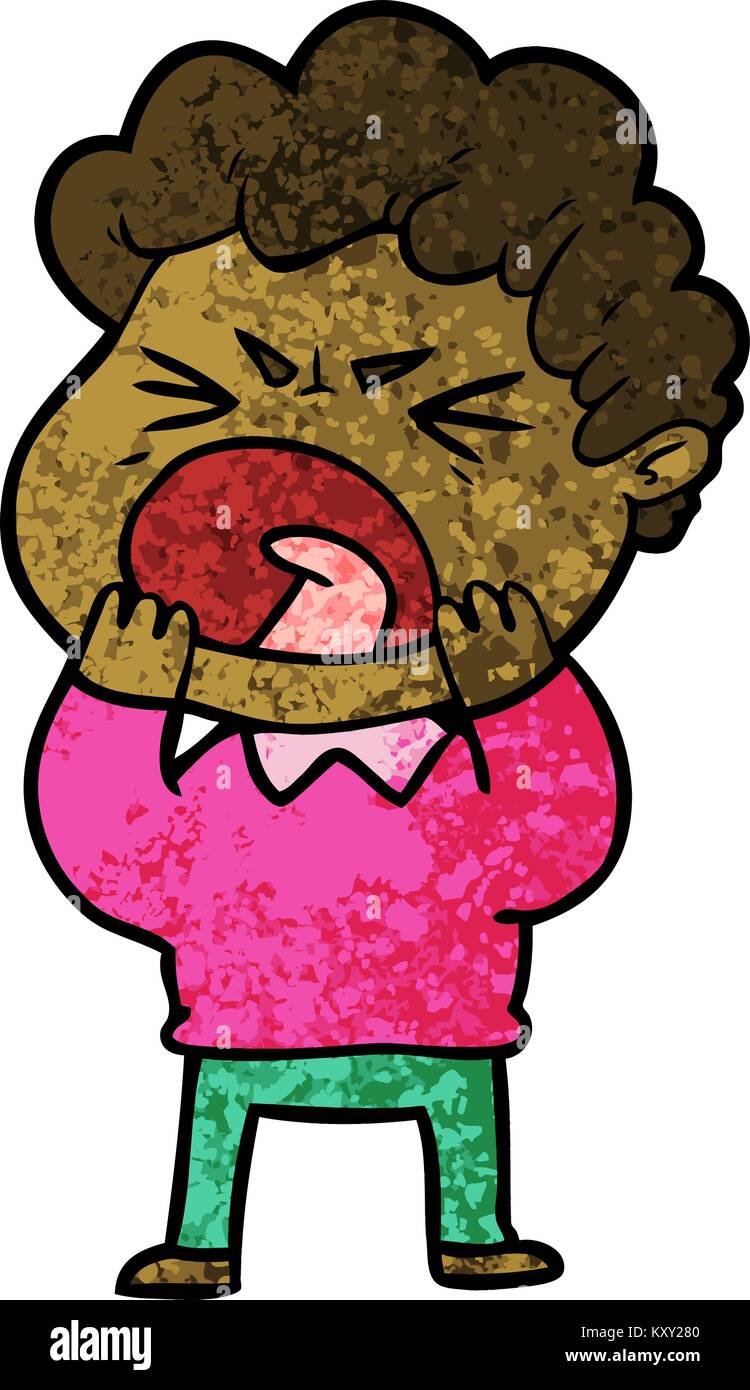 cartoon furious man Stock Vector Image & Art - Alamy