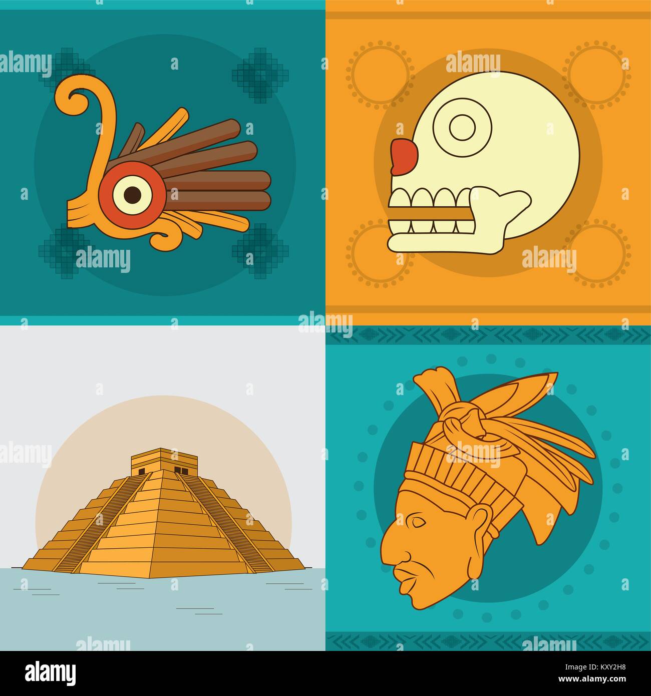 Maya icon set design Stock Vector Image & Art - Alamy