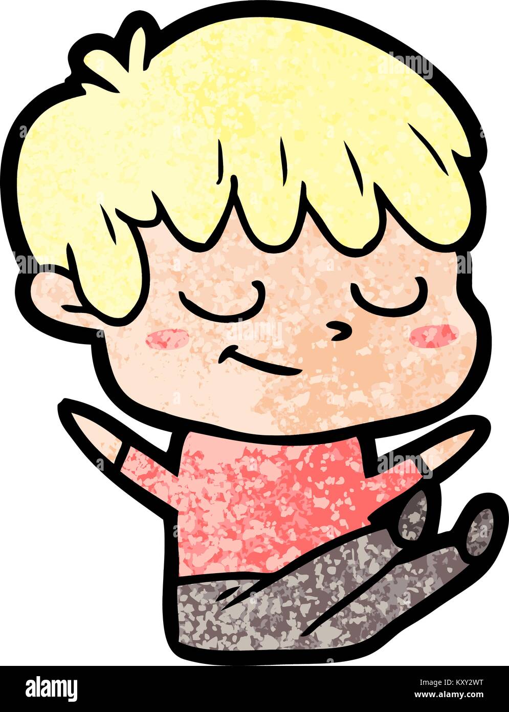 cartoon happy boy Stock Vector Image & Art - Alamy