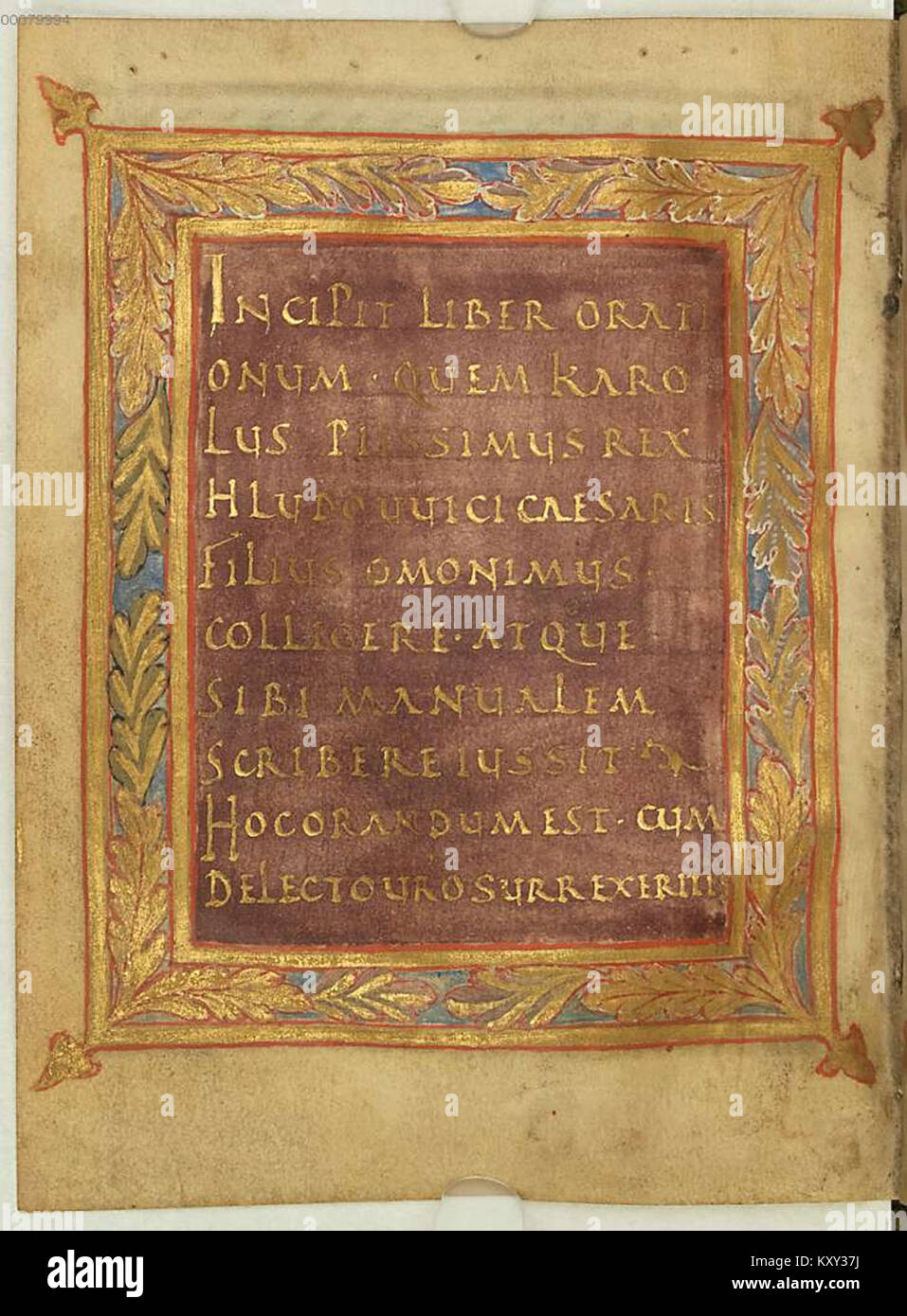 The Prayer Book of Charles the Bald, preserved in the Munich Treasury ...