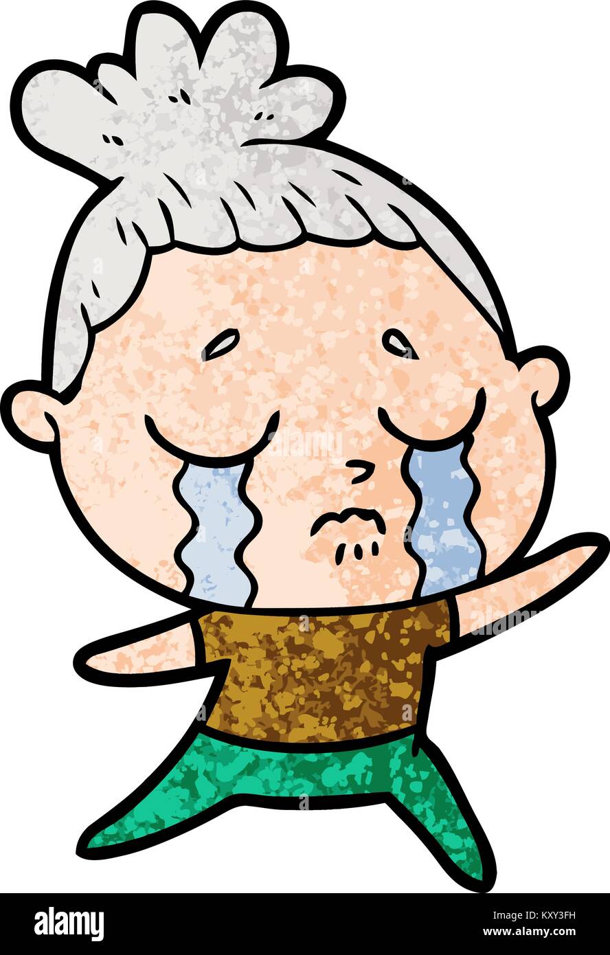 cartoon crying woman Stock Vector Image & Art - Alamy