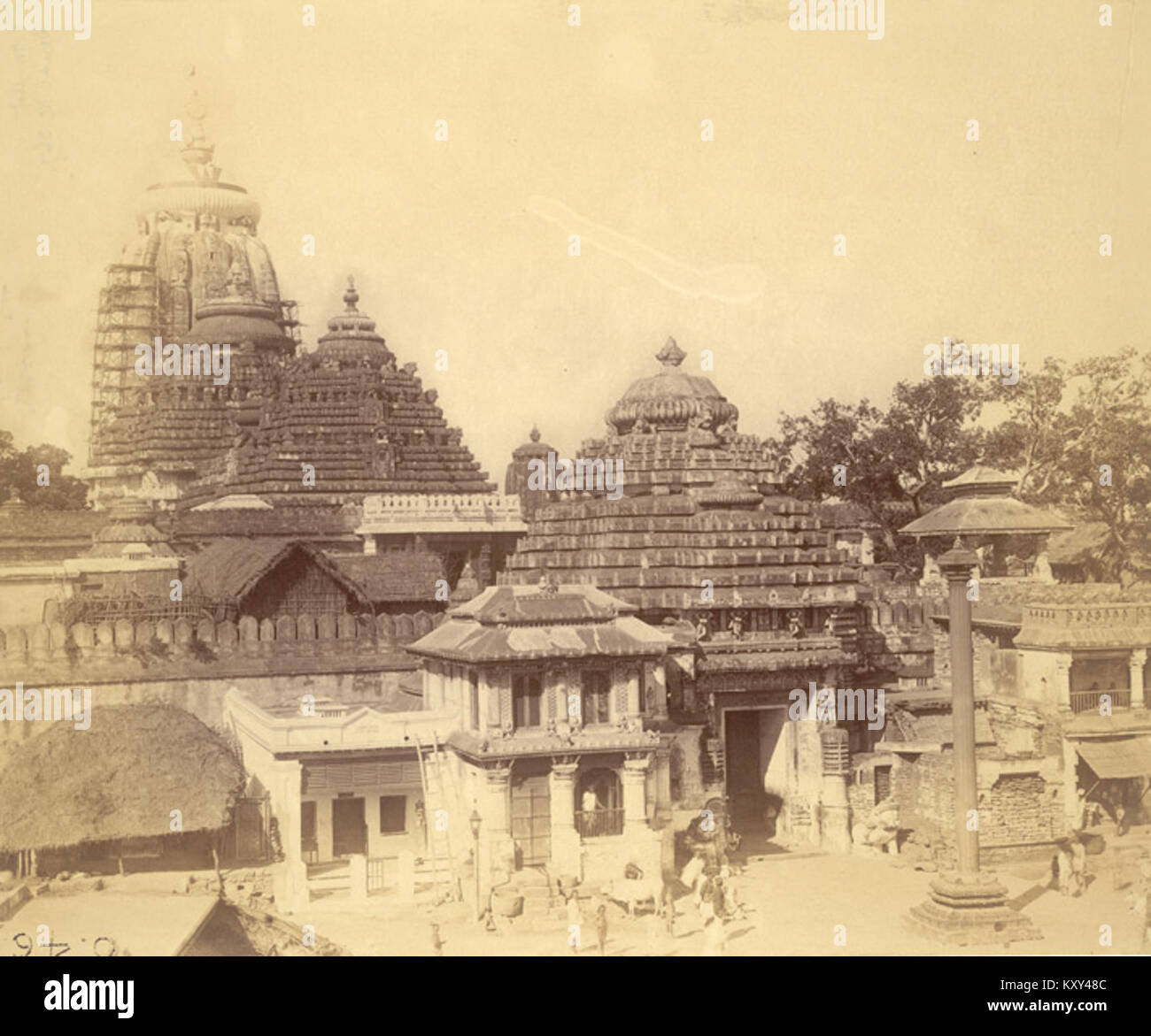 This general view of the Jagannatha Temple in Puri, India, taken from ...