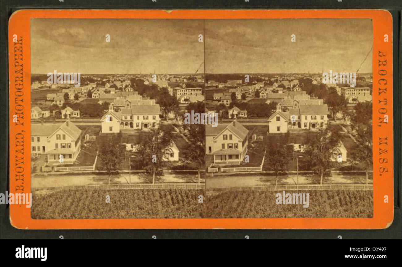 A general view of Brockton, Massachusetts, captured by L. B. Howard ...