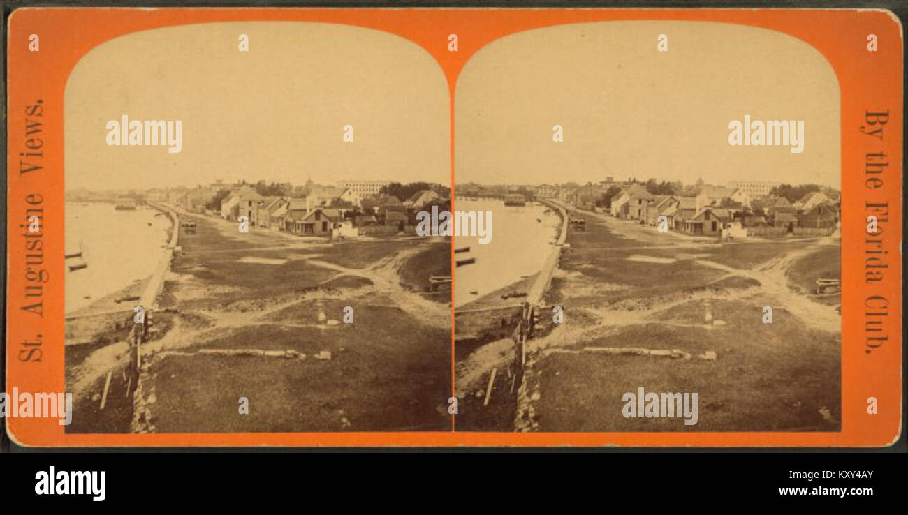 A stereoscopic view offering a general perspective of St. Augustine ...