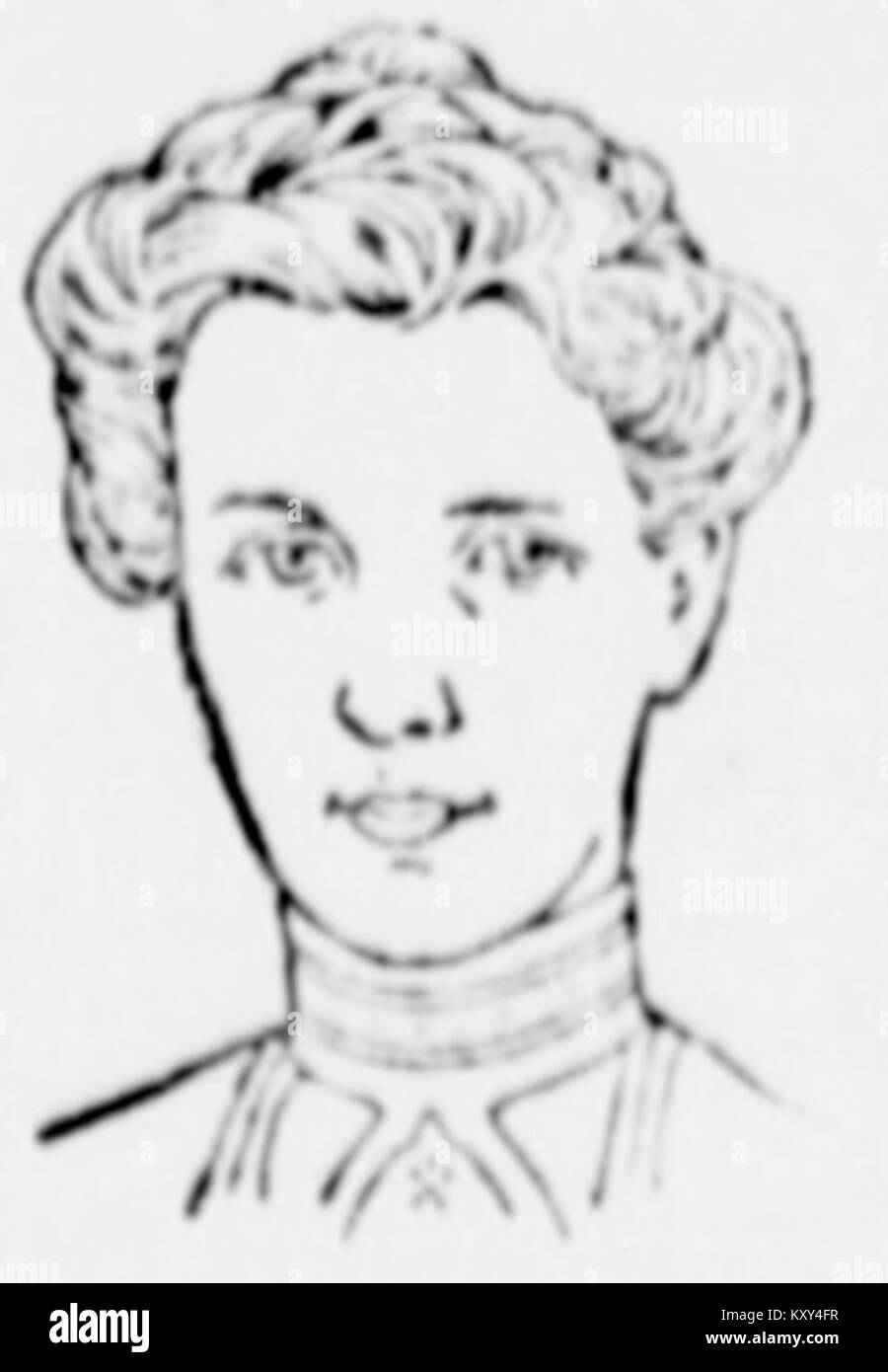 Generic line drawing of woman (1910 Stock Photo - Alamy