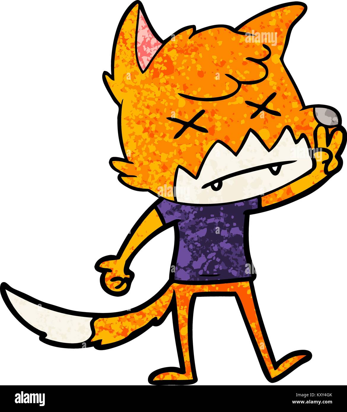 cartoon dead fox Stock Vector Image & Art - Alamy