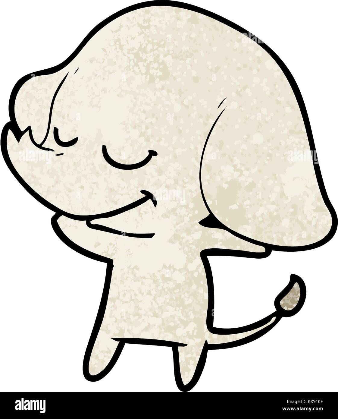 cartoon smiling elephant Stock Vector Image & Art - Alamy