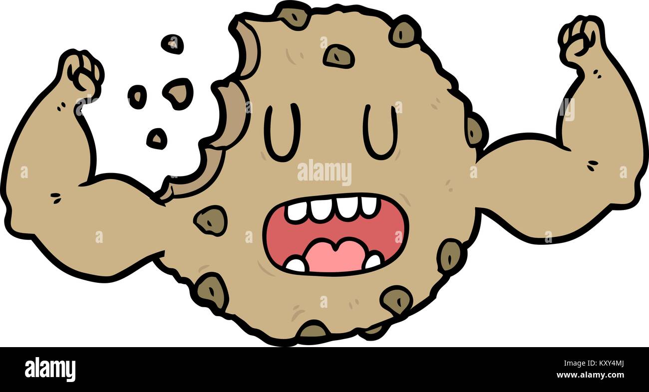 cartoon strong cookie Stock Vector Image & Art - Alamy