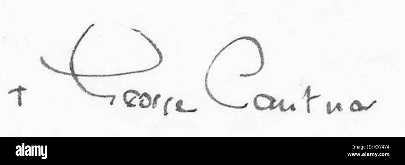 George Carey is a prominent figure whose signature likely represents an ...