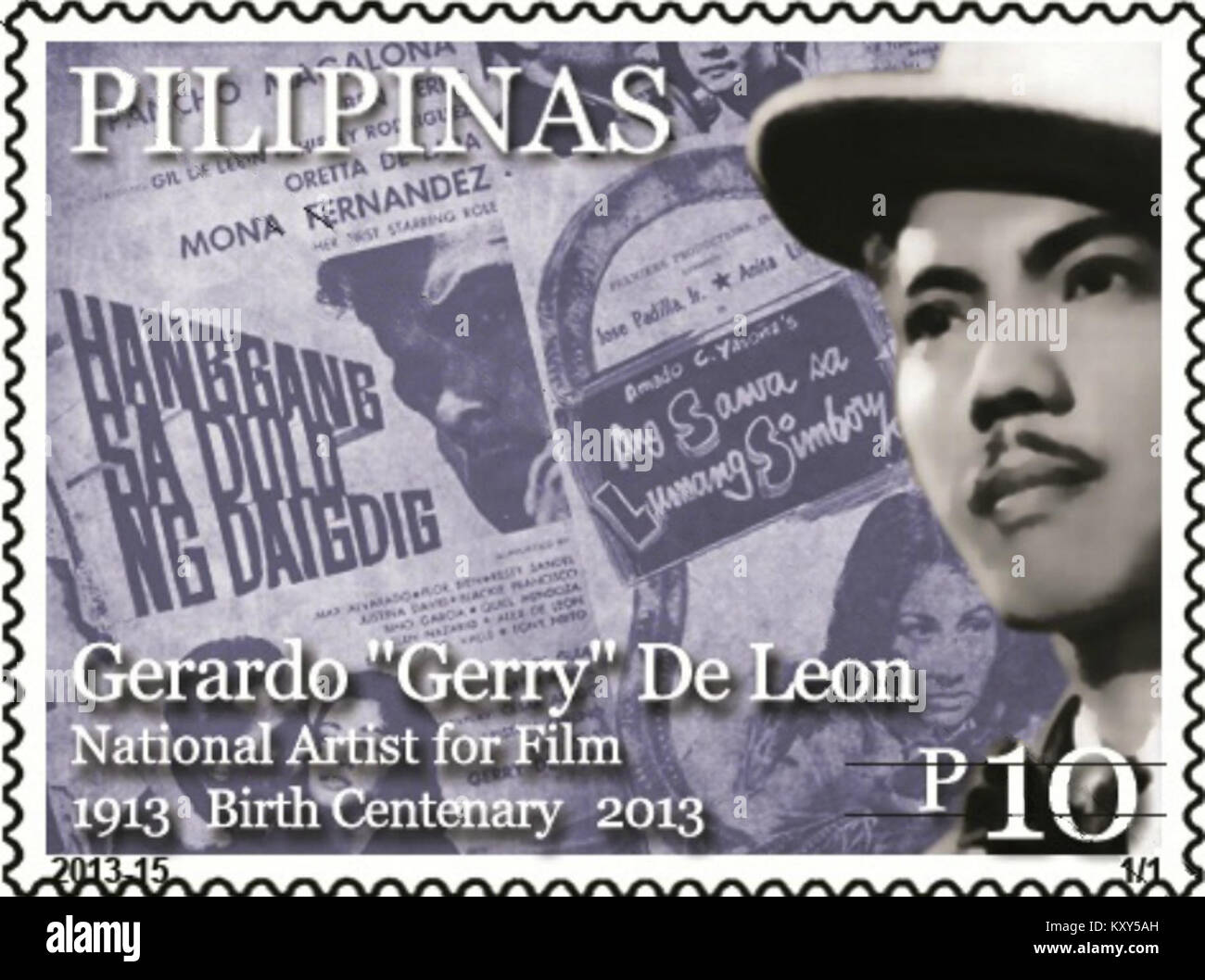A 2013 stamp from the Philippines features Gerardo de León, a notable ...