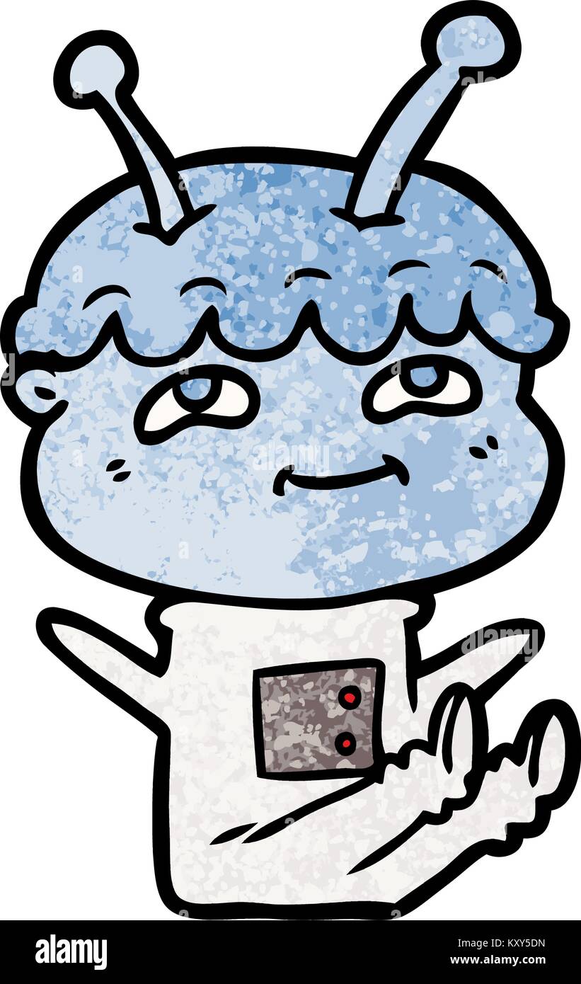 friendly cartoon spaceman Stock Vector Image & Art - Alamy