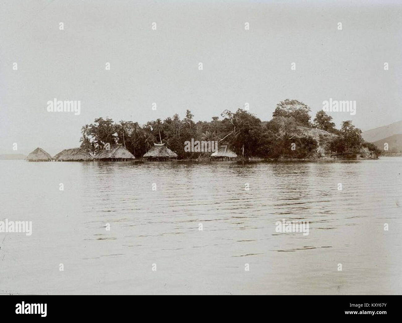 The photograph taken during the 1903 North New Guinea Expedition shows ...