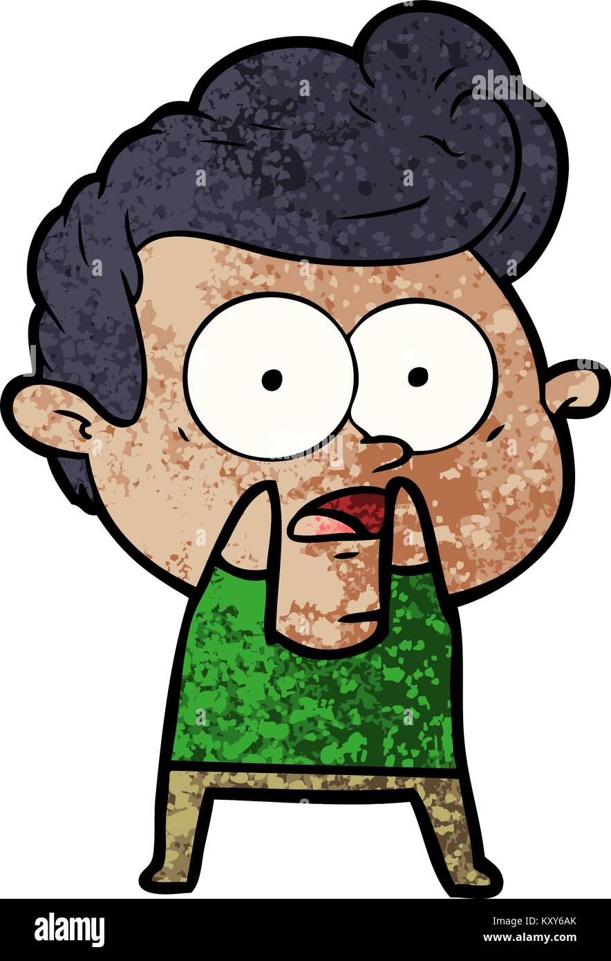 cartoon staring man Stock Vector Image & Art - Alamy