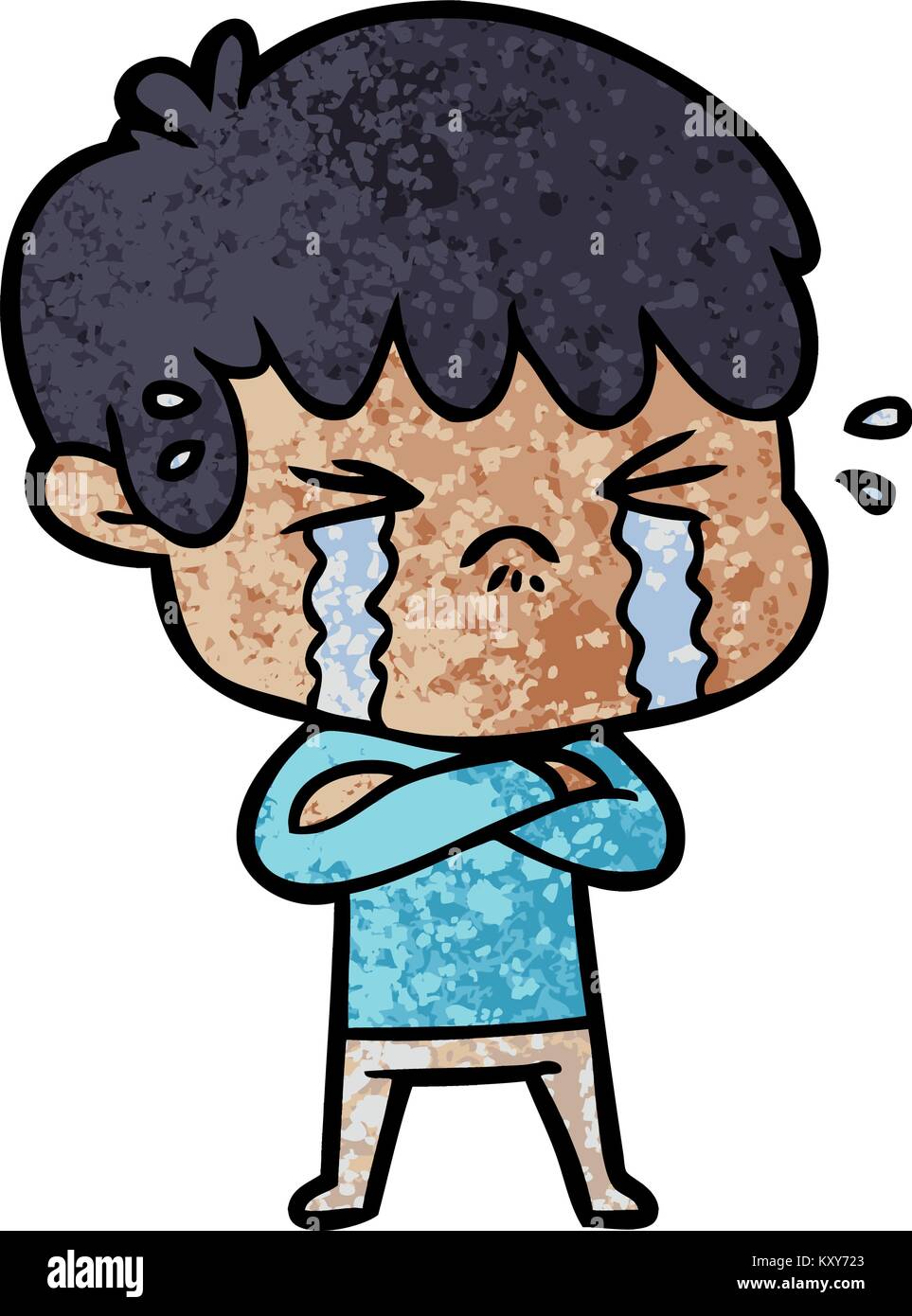 cartoon boy crying Stock Vector Image & Art - Alamy