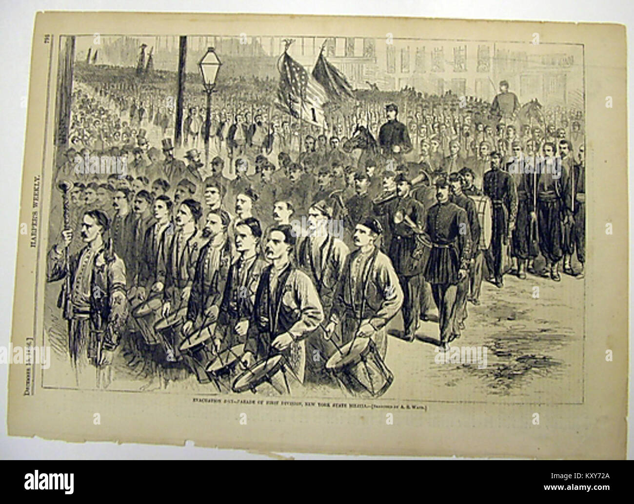 The Evacuation Day Parade of the First Division of the New York State ...
