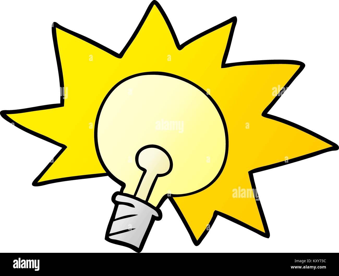 cartoon light bulb Stock Vector Image & Art - Alamy