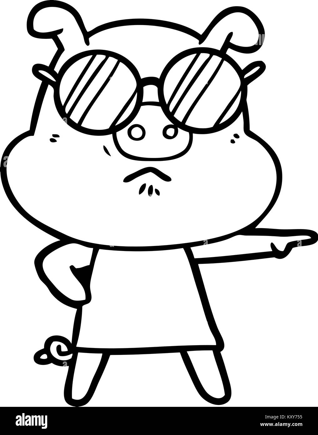 cartoon angry pig Stock Vector Image & Art - Alamy