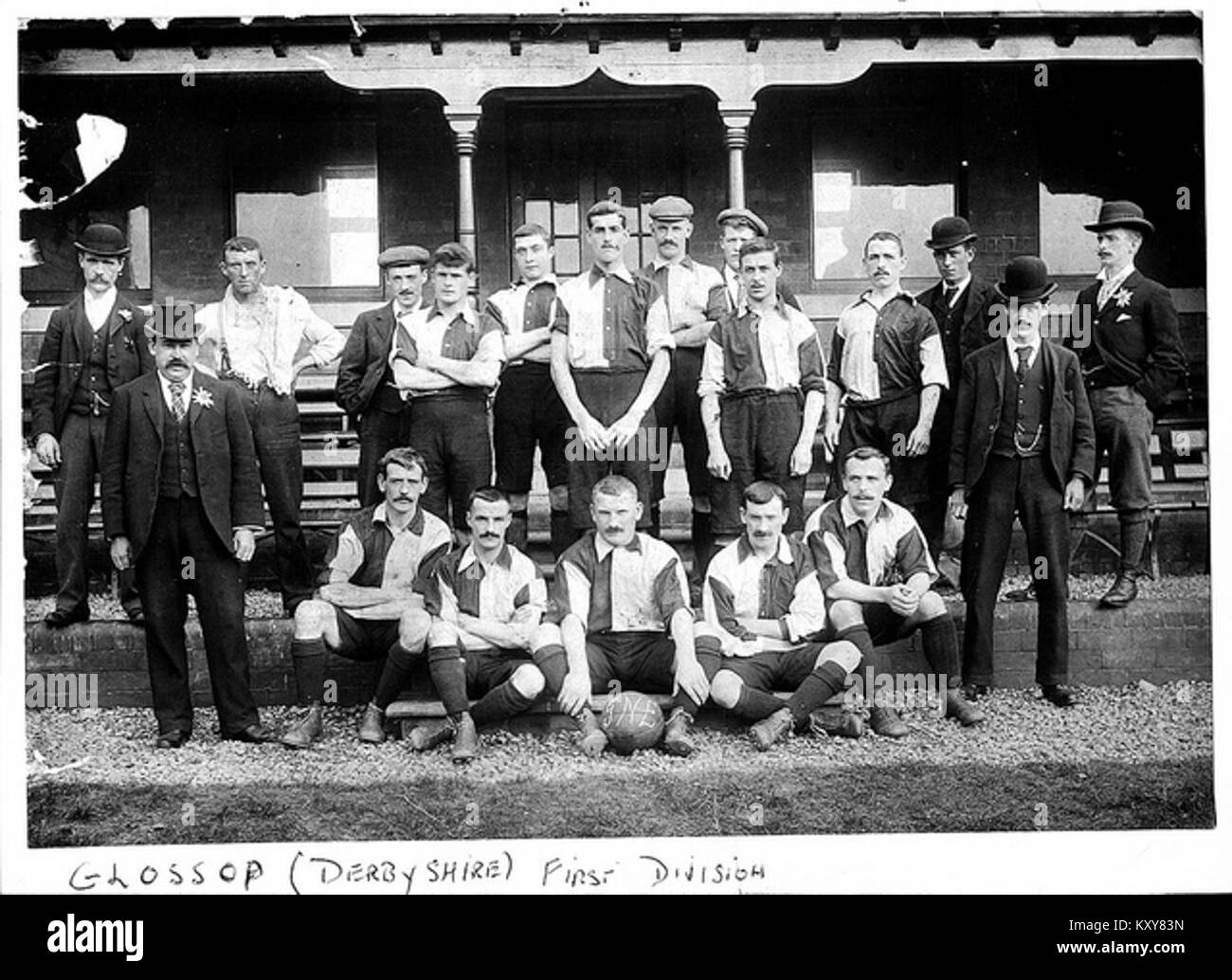 Glossop North End 1899-1900 football First Division (team picture Stock ...