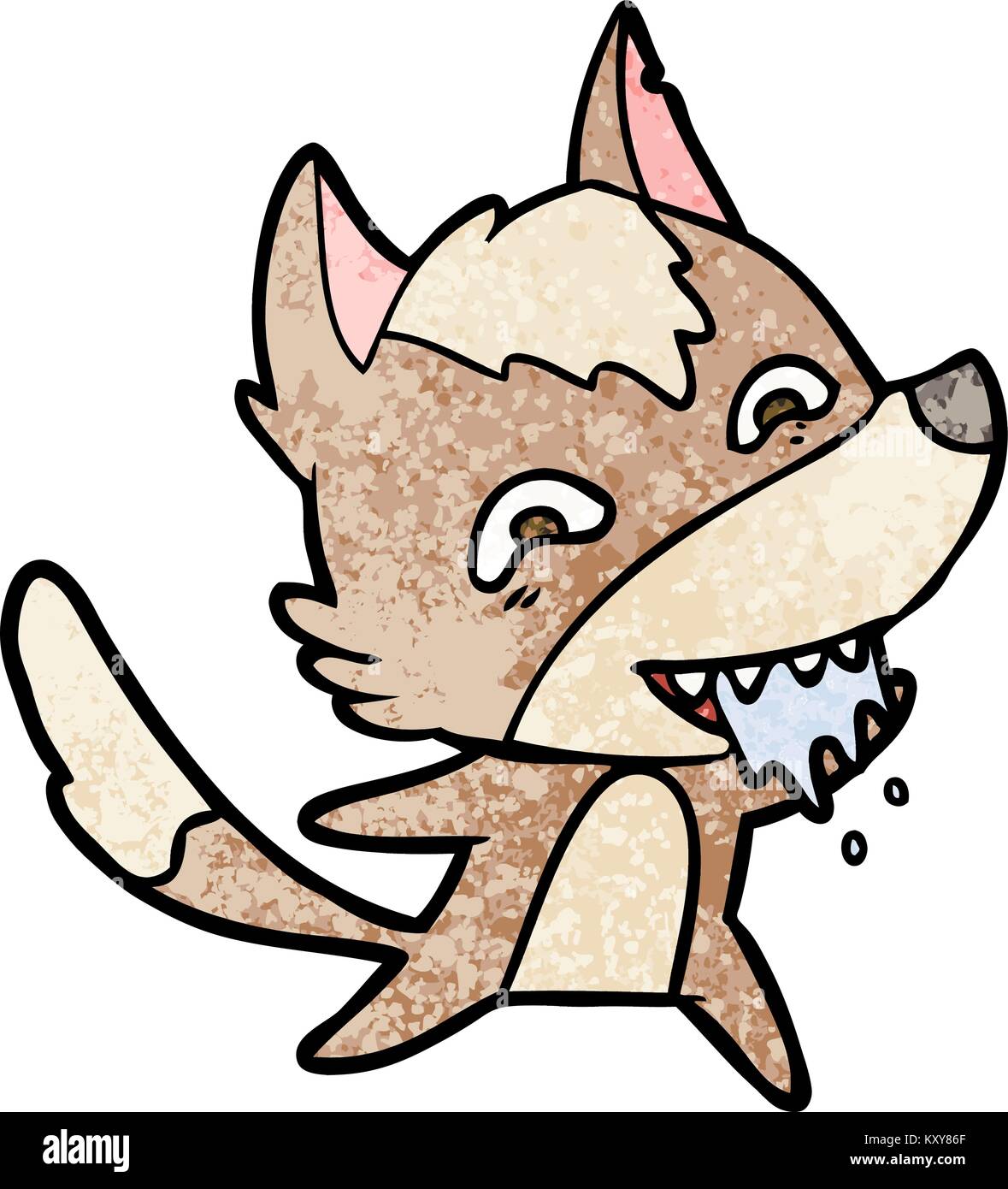 cartoon hungry wolf Stock Vector Image & Art - Alamy