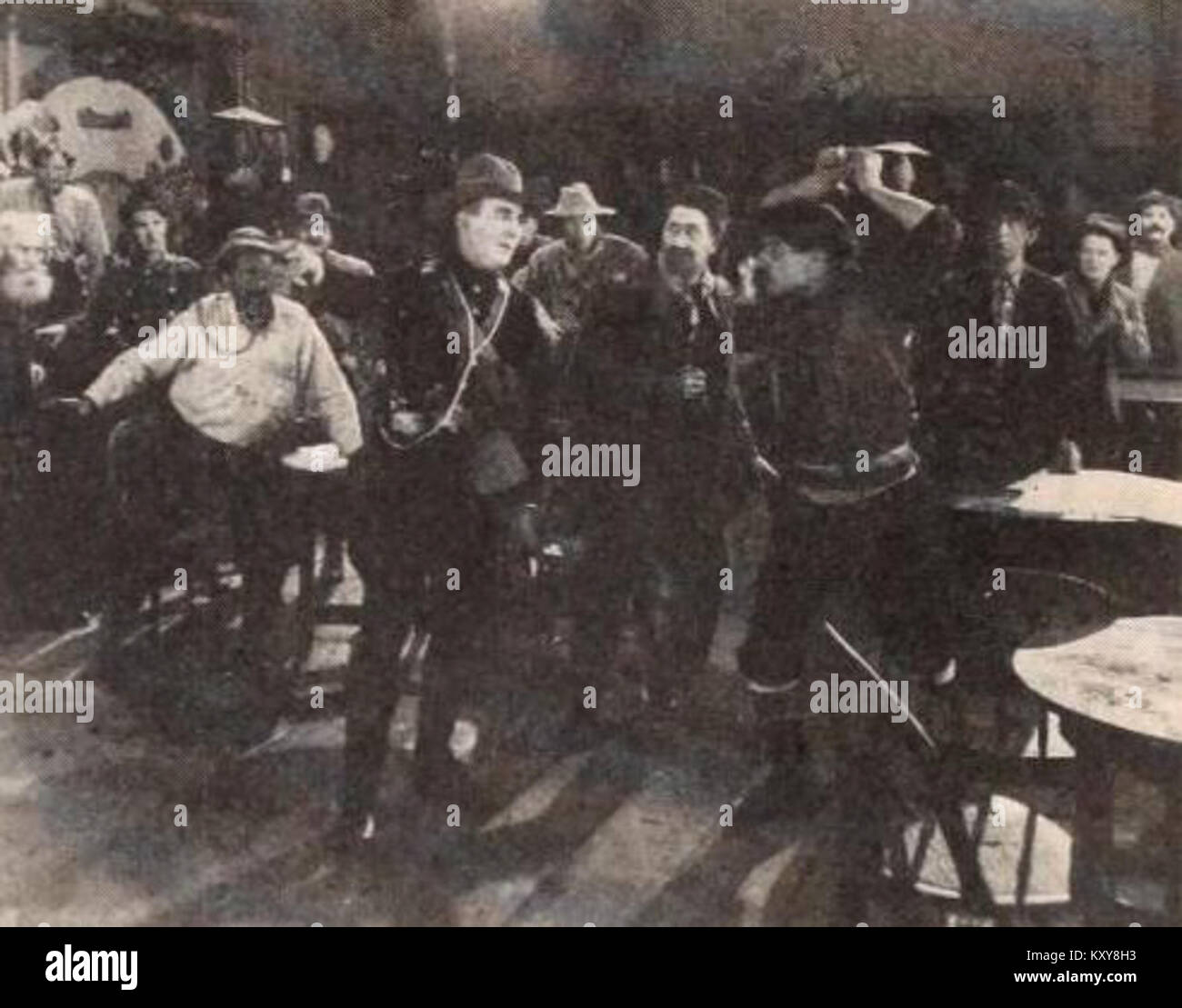 This still from the 1921 film 'God's Country and the Law' depicts a key ...