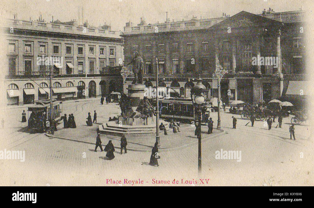 An image depicting the statue of Louis XV in Place Royale, Reims ...