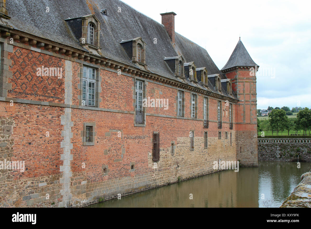 The Carrouges castle (France Stock Photo - Alamy