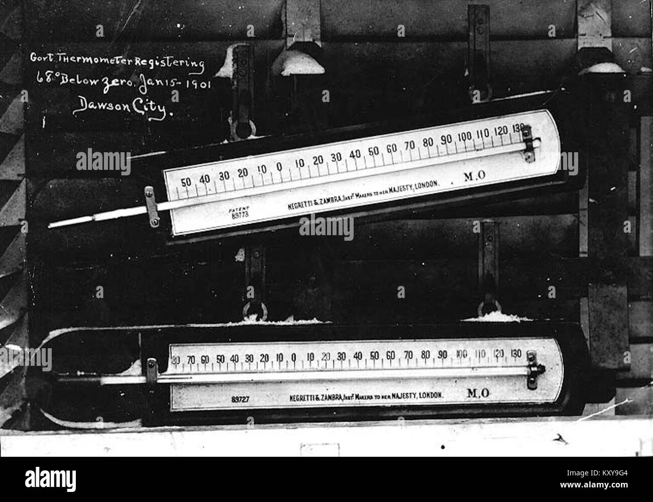 A government thermometer from Dawson, Yukon, recorded an extreme ...