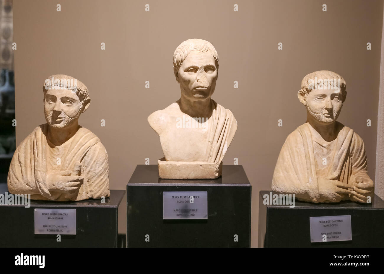 Ancient Statues in Alanya Museum, Antalya City, Turkey Stock Photo - Alamy