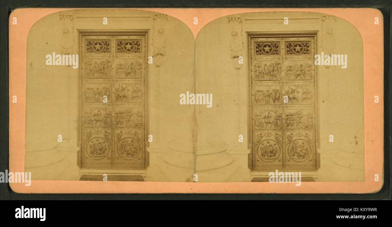 A depiction of the Great Bronzed Door in the United States Capitol ...