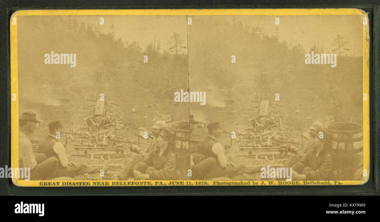 Historical image documenting the Great Disaster near Bellefonte ...