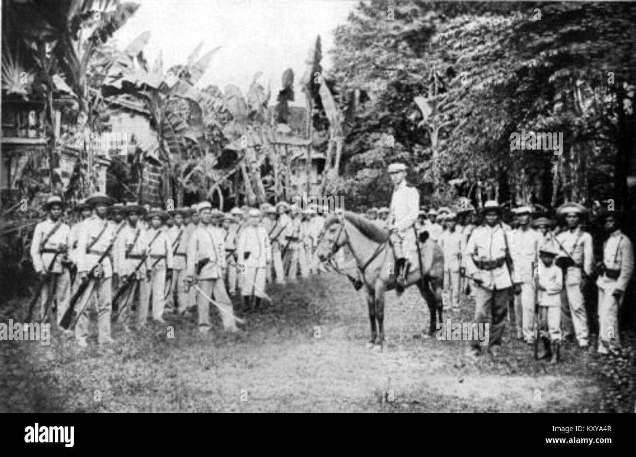 Gregorio del Pilar and his troops, around 1898 Stock Photo - Alamy