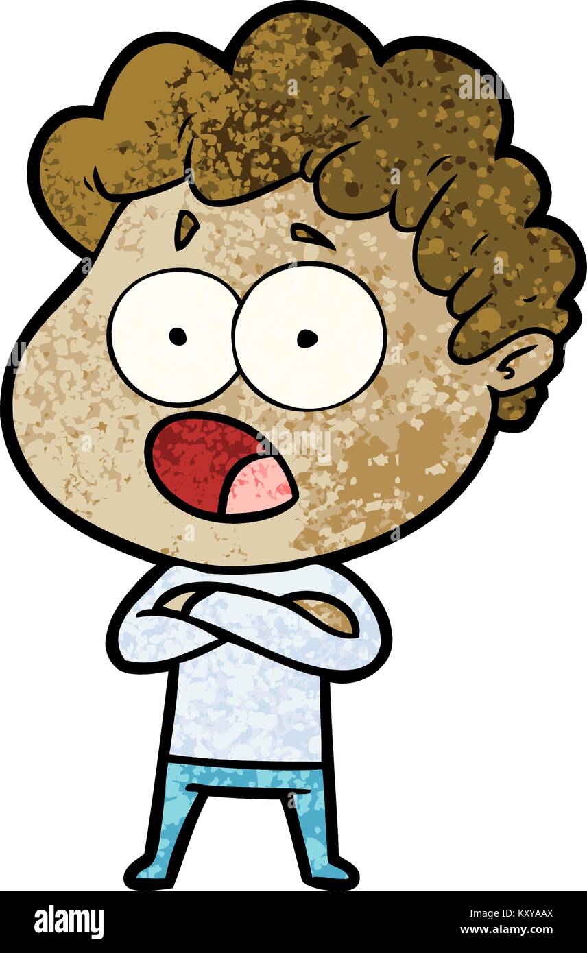 cartoon man gasping in surprise Stock Vector Image & Art - Alamy