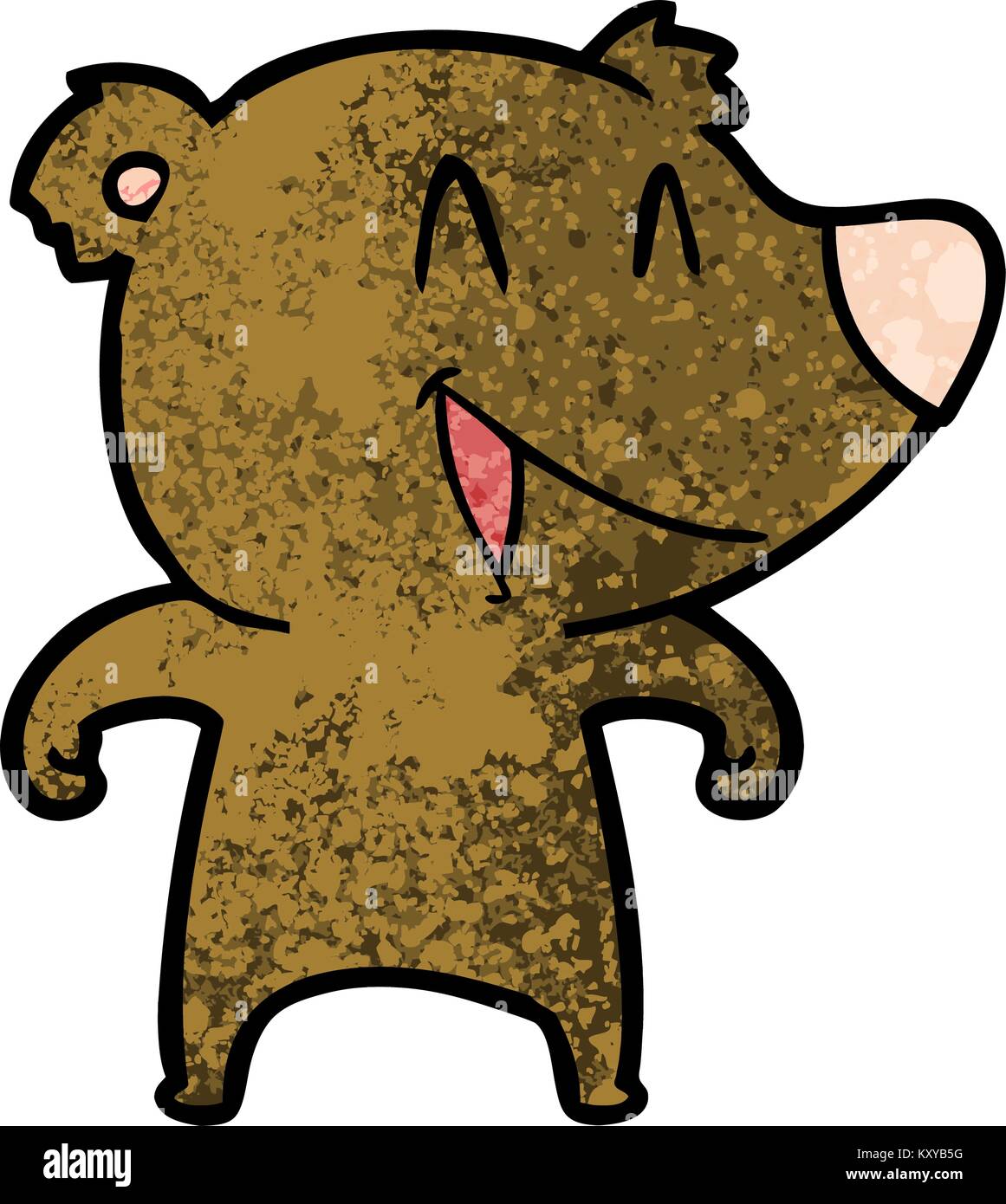 laughing bear cartoon Stock Vector Image & Art - Alamy